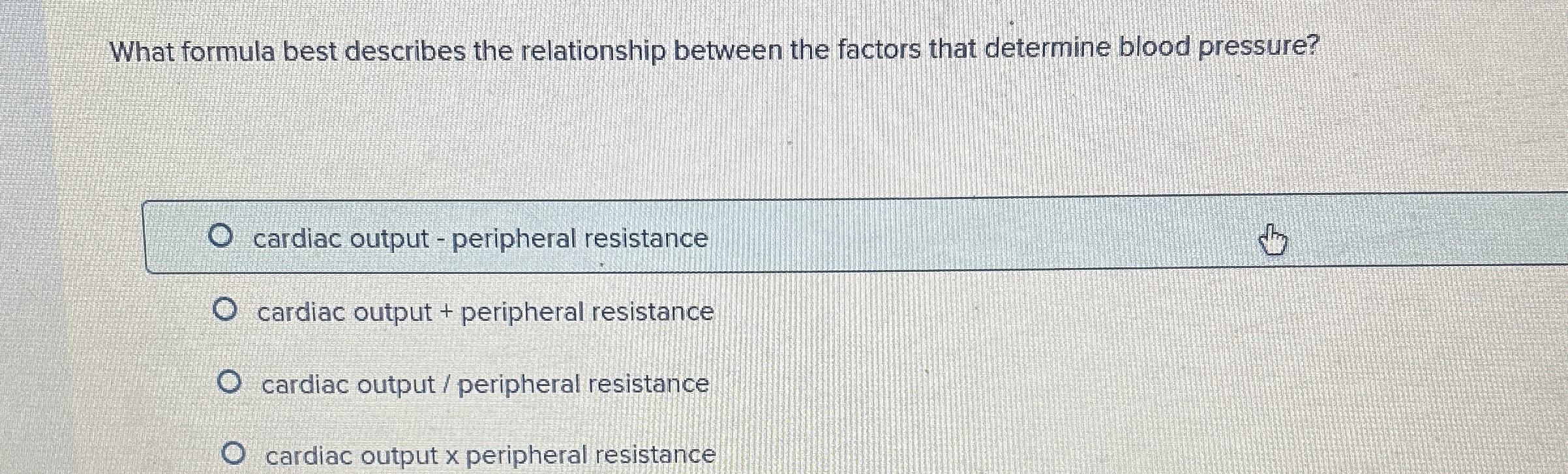 Solved What formula best describes the relationship between | Chegg.com