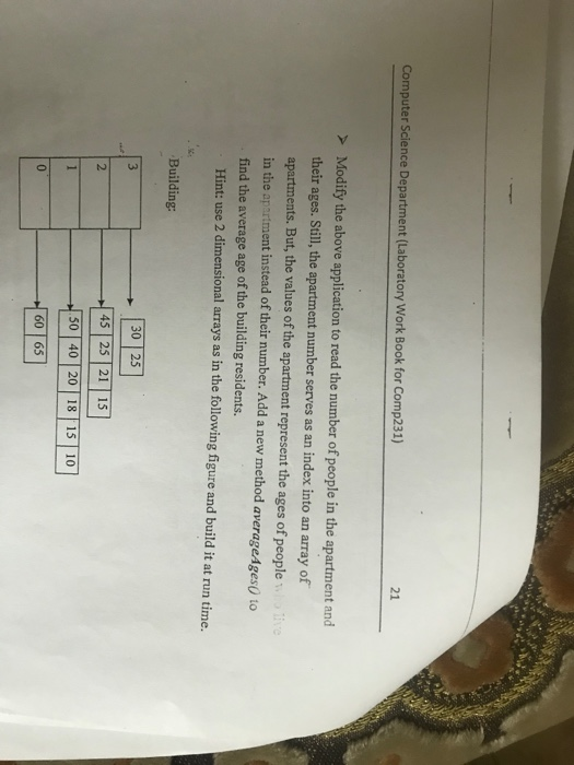Solved Computer Science Department (Laboratory Work Book for | Chegg.com