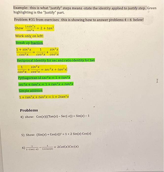 Solved Example: this is what "justify" steps means -state | Chegg.com