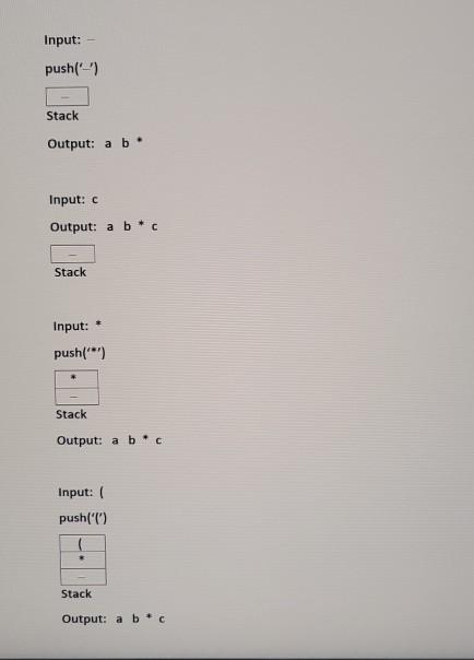 Solved Infix to Postfix Expression using Generic Stack. This | Chegg.com