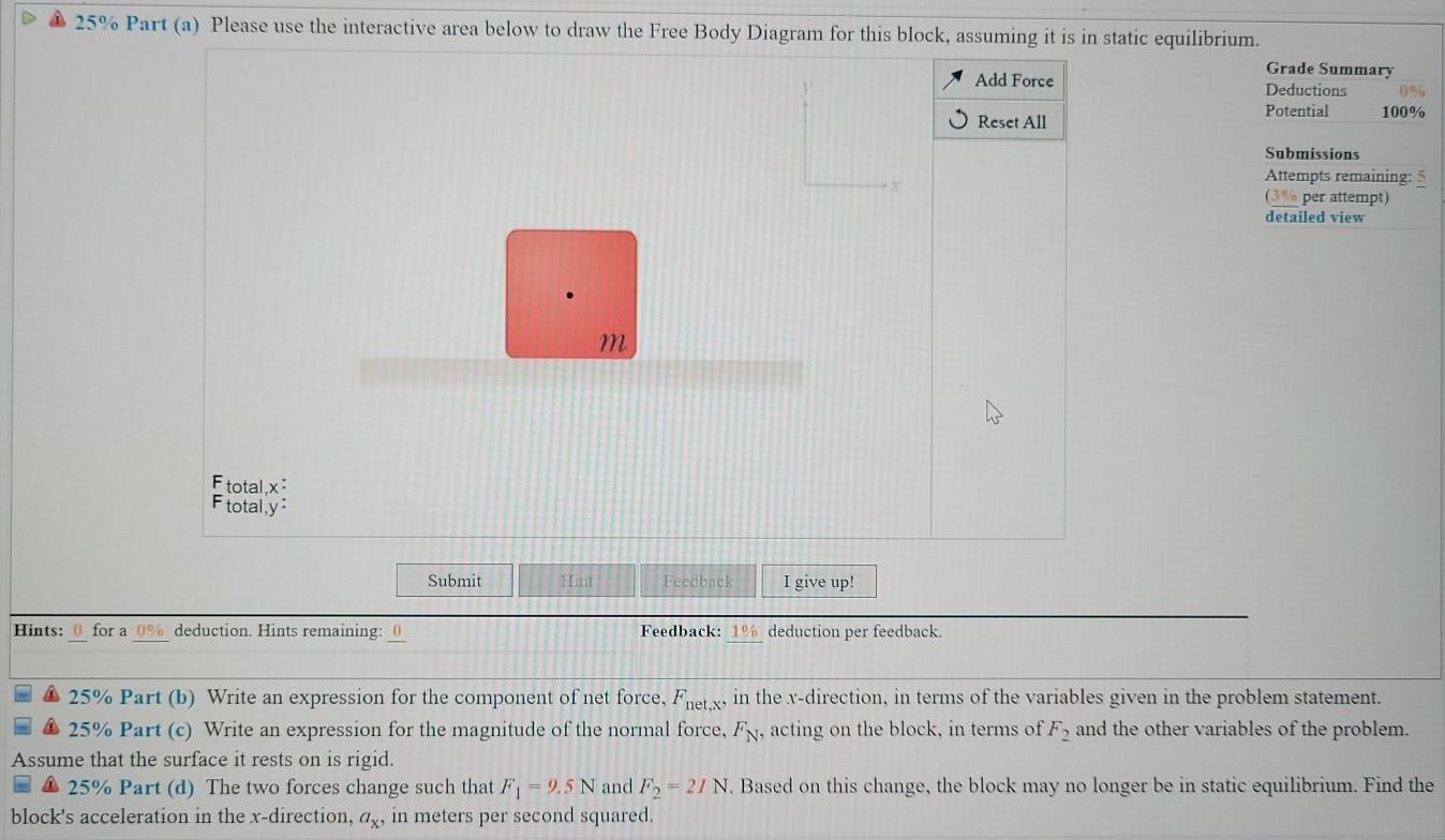 Solved (7") Problem 12: A block with a mass of m – 29 kg | Chegg.com