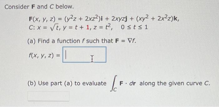 Solved Consider F and C below. | Chegg.com
