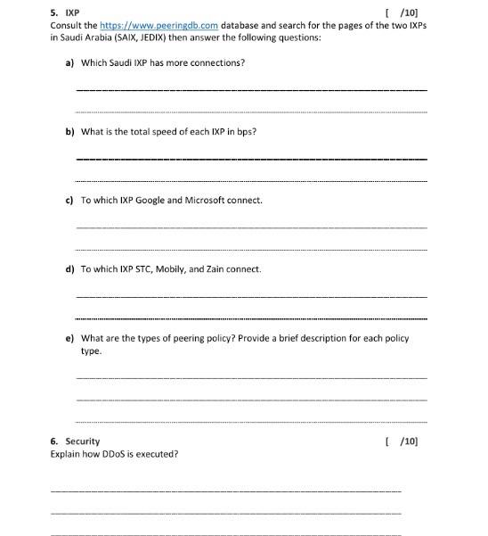 Solved 1. Consider the TCP/IP Protocol Stack and fill in the | Chegg.com