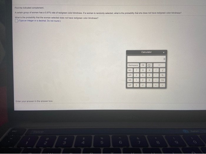 Solved Find the indicated complement A certain group of | Chegg.com
