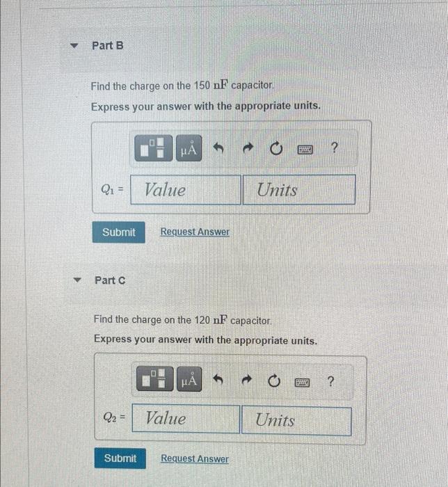 Solved Find the total charge stored in this network. Express | Chegg.com