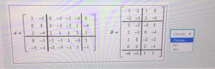 Solved Are the given partitions of A and B into blocks | Chegg.com