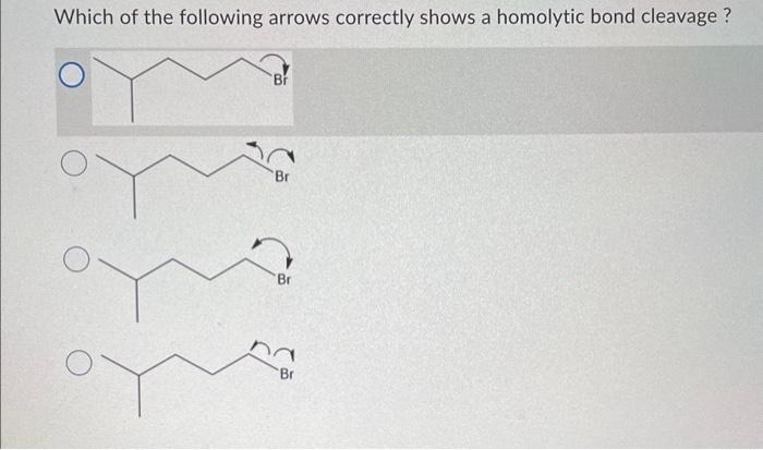 Solved Which of the following arrows correctly shows a | Chegg.com