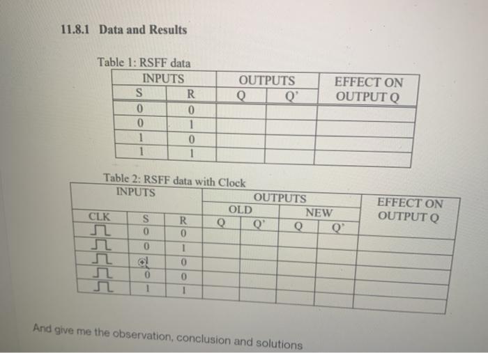 Solved 11.5 Materials/Equipment 1 Digital Trainer 11.6 | Chegg.com