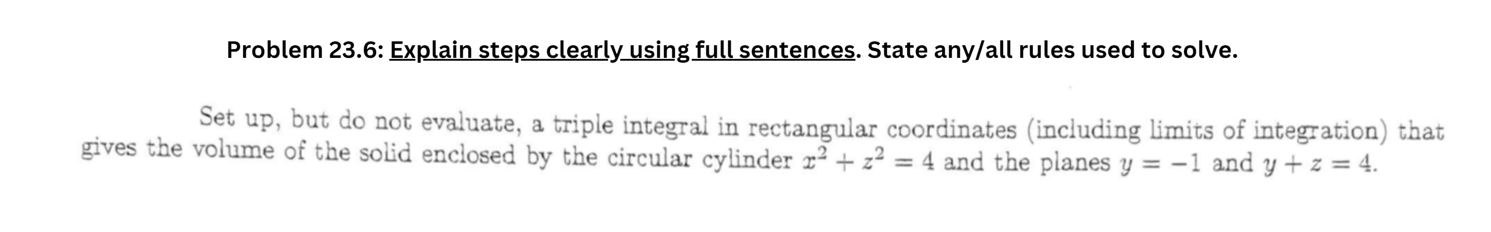 Solved Problem 23.6: Explain steps clearly using full | Chegg.com