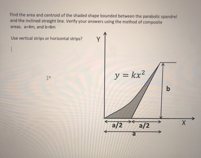 Solved Find the area and centroid of the shaded shape | Chegg.com