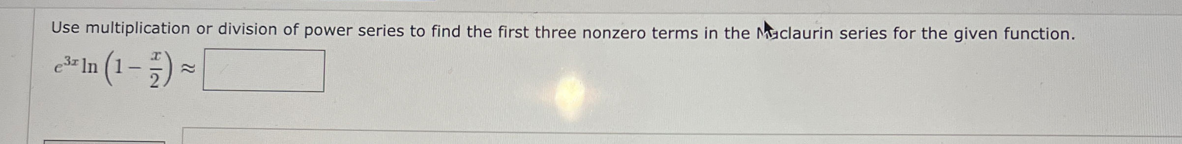 Solved Use multiplication or division of power series to | Chegg.com