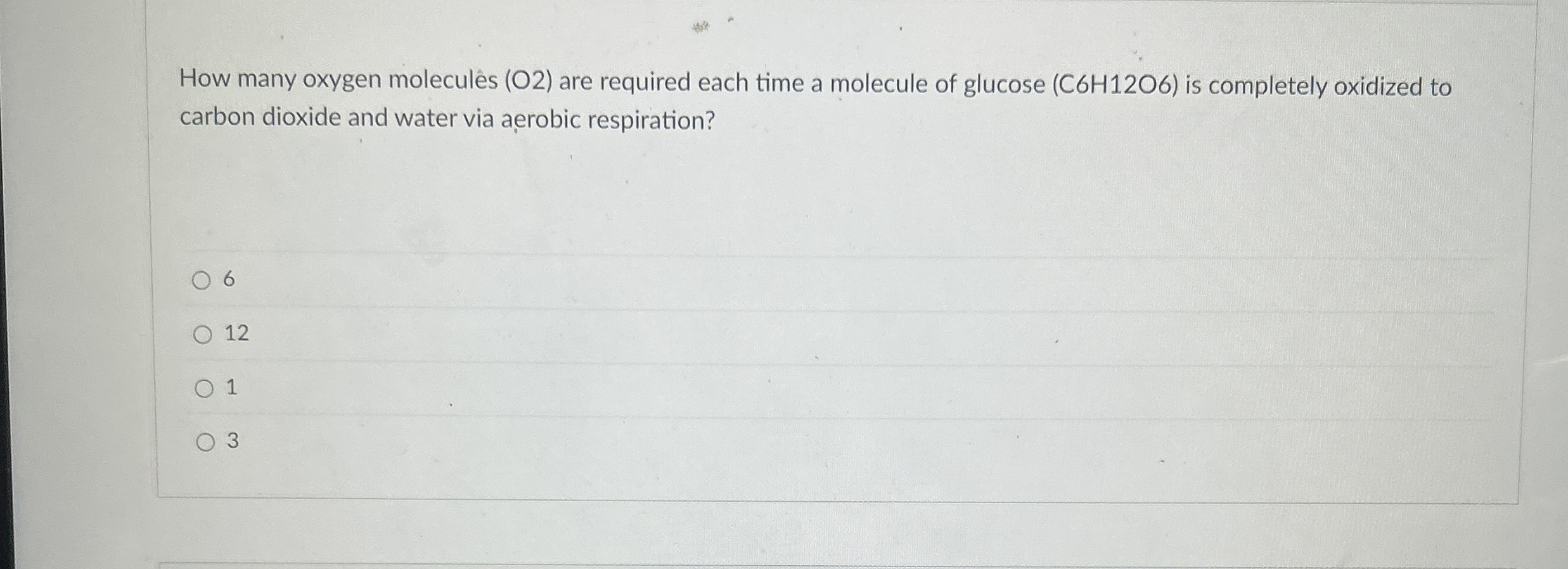 Solved How many oxygen moleculès (O2) ﻿are required each | Chegg.com
