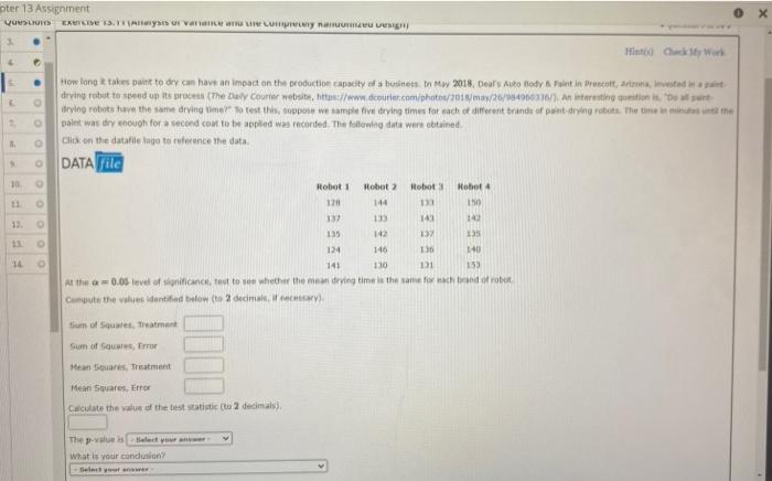 Solved pter 13 Assignment VULUS EXCISE ISIS VIR LUI UURUUS | Chegg.com