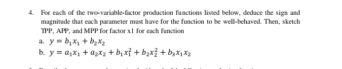 Solved 4. For each of the two-variable-factor production | Chegg.com