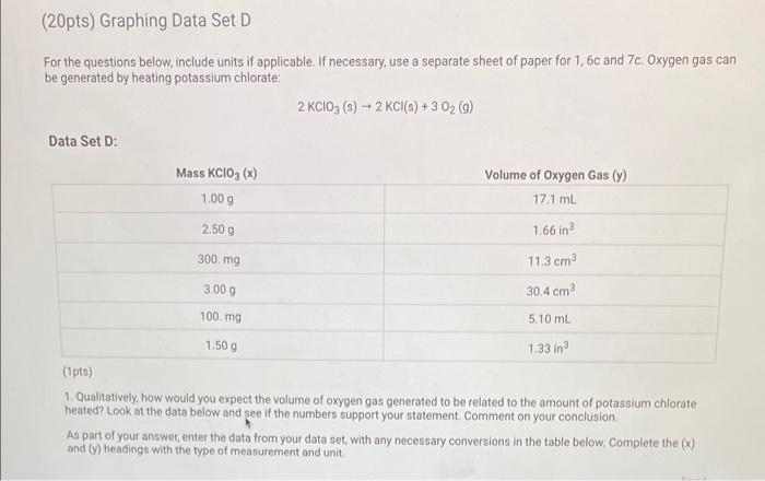 For the questions below, include units if applicable. | Chegg.com
