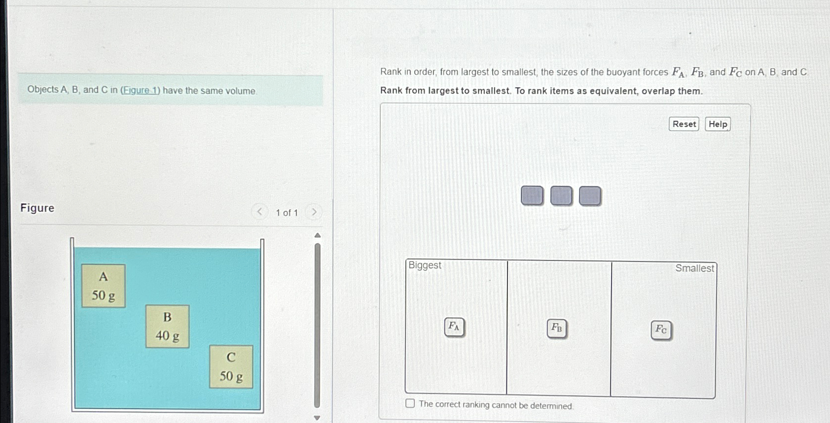 Solved Objects A, ﻿B, ﻿and C in (Eigure 1) ﻿have the same | Chegg.com