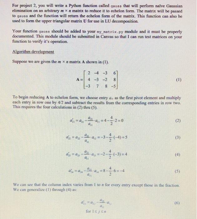 Solved For project 2, you will write a Python function | Chegg.com