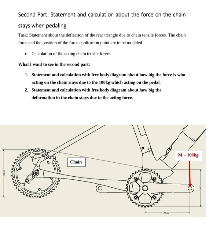 Solved Second Part: Statement and calculation about the | Chegg.com