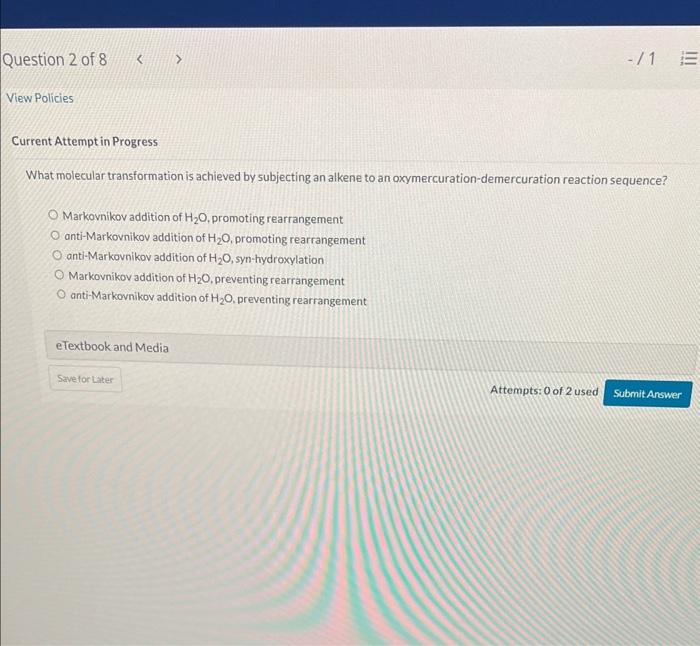 Solved estion 2 of 8 Nolicies rrent Attempt in Progress What | Chegg.com Solved estion 2 of 8 Nolicies rrent Attempt in Progress What | Chegg.com