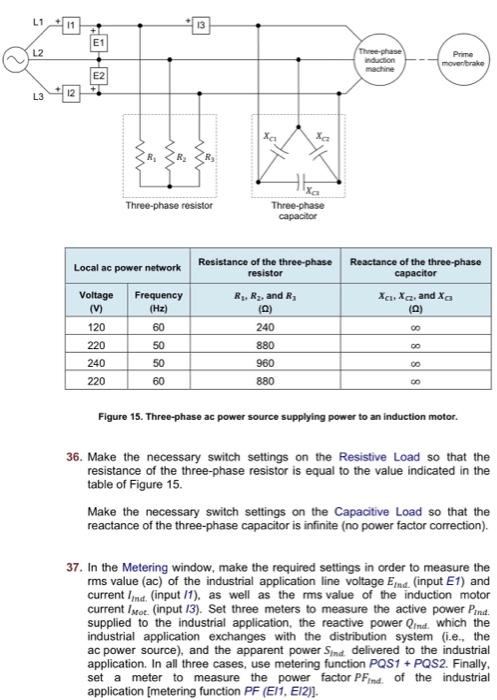 Solved Figure 15. Three-phase ac power source supplying | Chegg.com