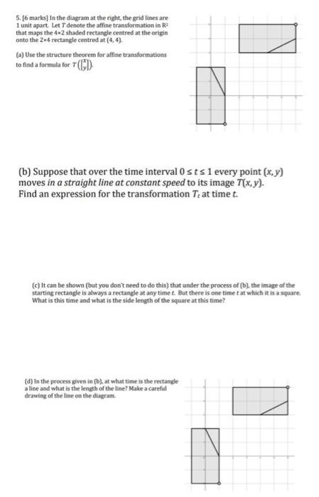 Solved 5. [6 marks] In the diagram at the right, the grid | Chegg.com