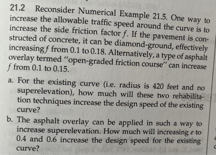 Solved 21.2 Reconsider Numerical Example 21.5. One way to | Chegg.com