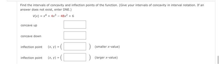 Solved Find the intervals of concavity and inflection points | Chegg.com
