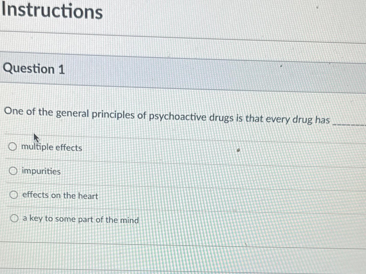 Solved InstructionsQuestion 1One of the general principles | Chegg.com