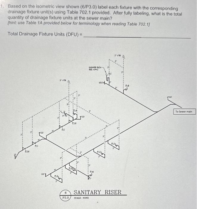 Based on the isometric view shown (6/P3.0) label each | Chegg.com