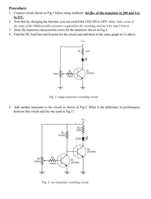 Bjt Switching Circuit Objective In This Project You