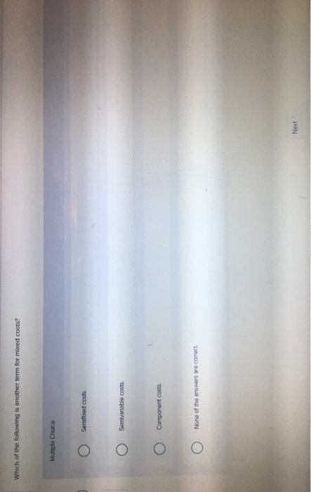 Solved Which Of The Following Is Another Term For Mixed Chegg solved-which-of-the-following-is-another-term-for-mixed-chegg