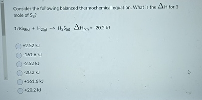 High Quality SOLUTION Consider the following balanced thermochemical | Chegg.com