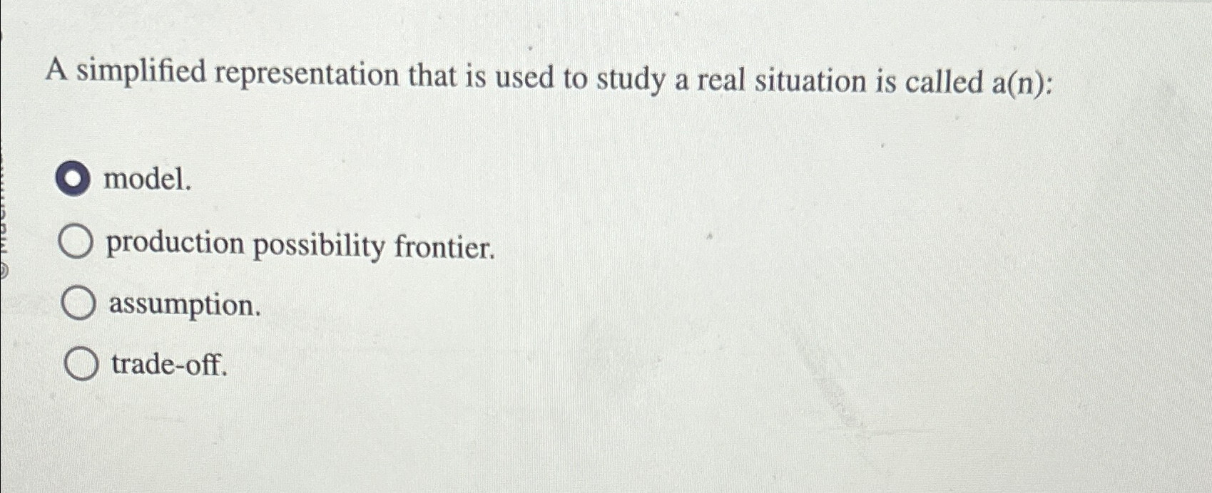 Solved A simplified representation that is used to study a | Chegg.com