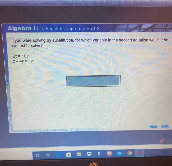 Solved Algebra I: A Function Approach Part 2 If you were | Chegg.com