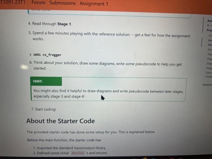 Welcome to CS Froggerl CS Frogger is an adaptation of | Chegg.com