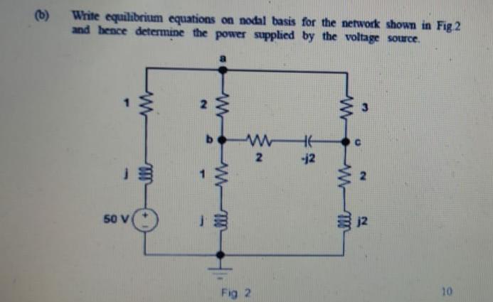 Solved Write equilibrium equations on nodal basis for the | Chegg.com