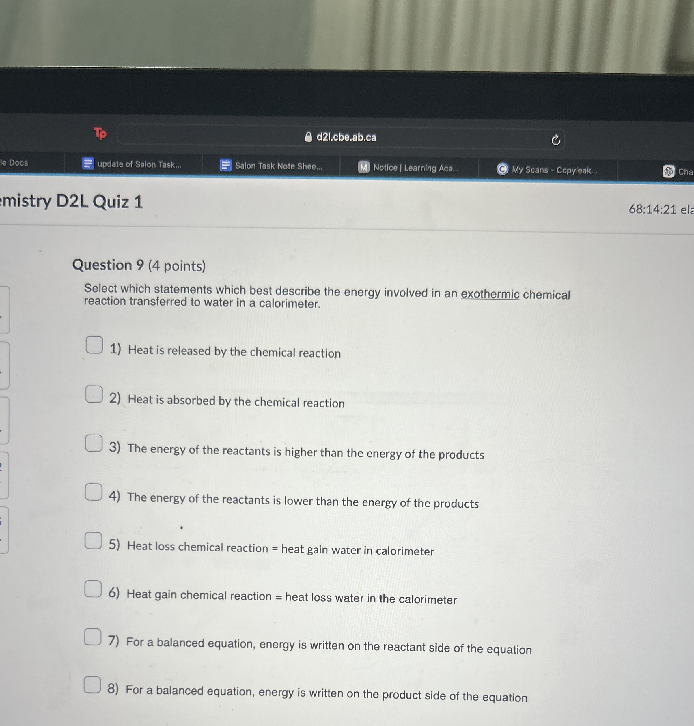 Solved Question 9 (4 ﻿points)Select which statements which | Chegg.com