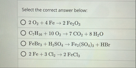 Solved Select the correct answer | Chegg.com