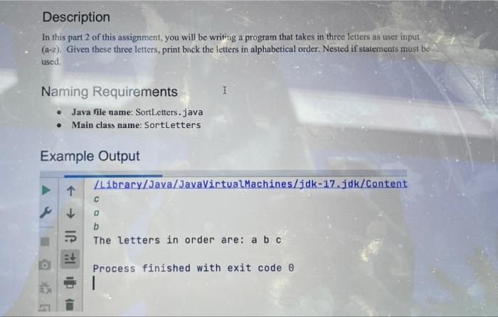 Solved Description In this part 2 of this assignment, you | Chegg.com