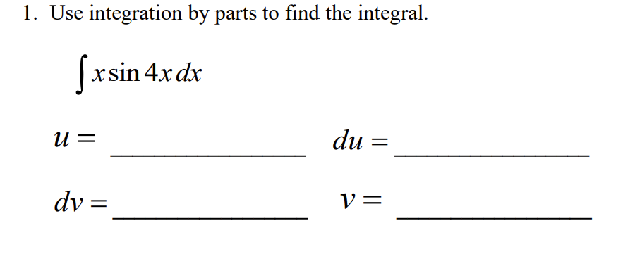 Solved Use integration by parts to find the | Chegg.com