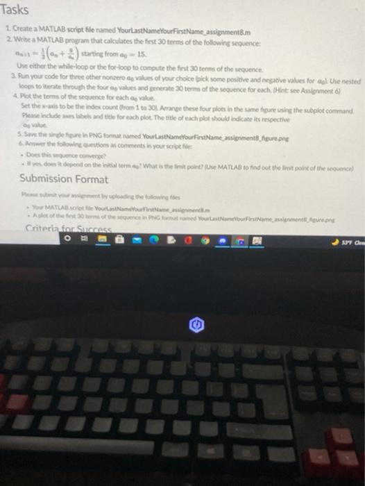 Solved Tasks 1 Create A Matlab Script File Named Your