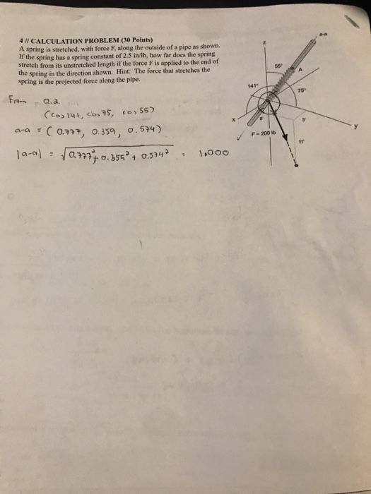 Solved 41 CALCULATION PROBLEM (30 Points) A spring is | Chegg.com