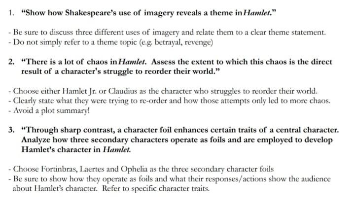 1. "Show how Shakespeare's use of imagery reveals a | Chegg.com