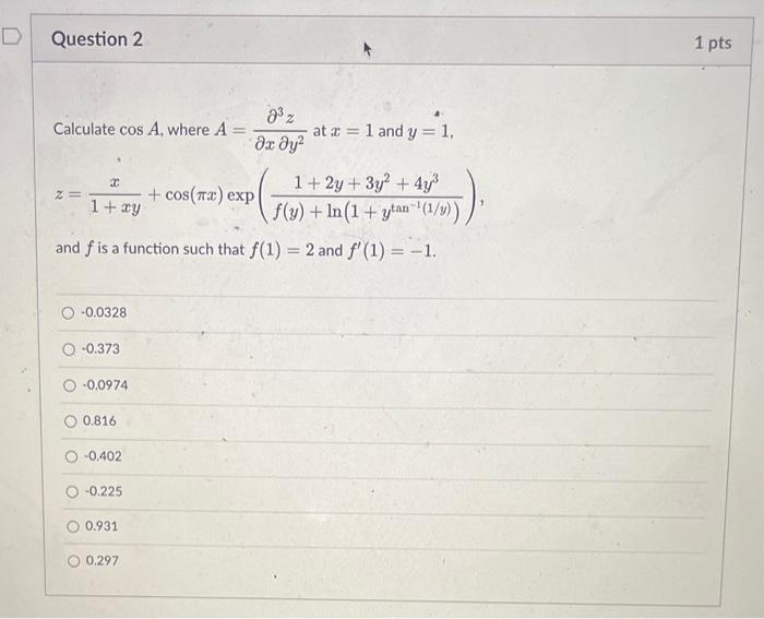 Solved If u=xaybzc,a=2.052,b=3.389, and c=2.177, then the | Chegg.com