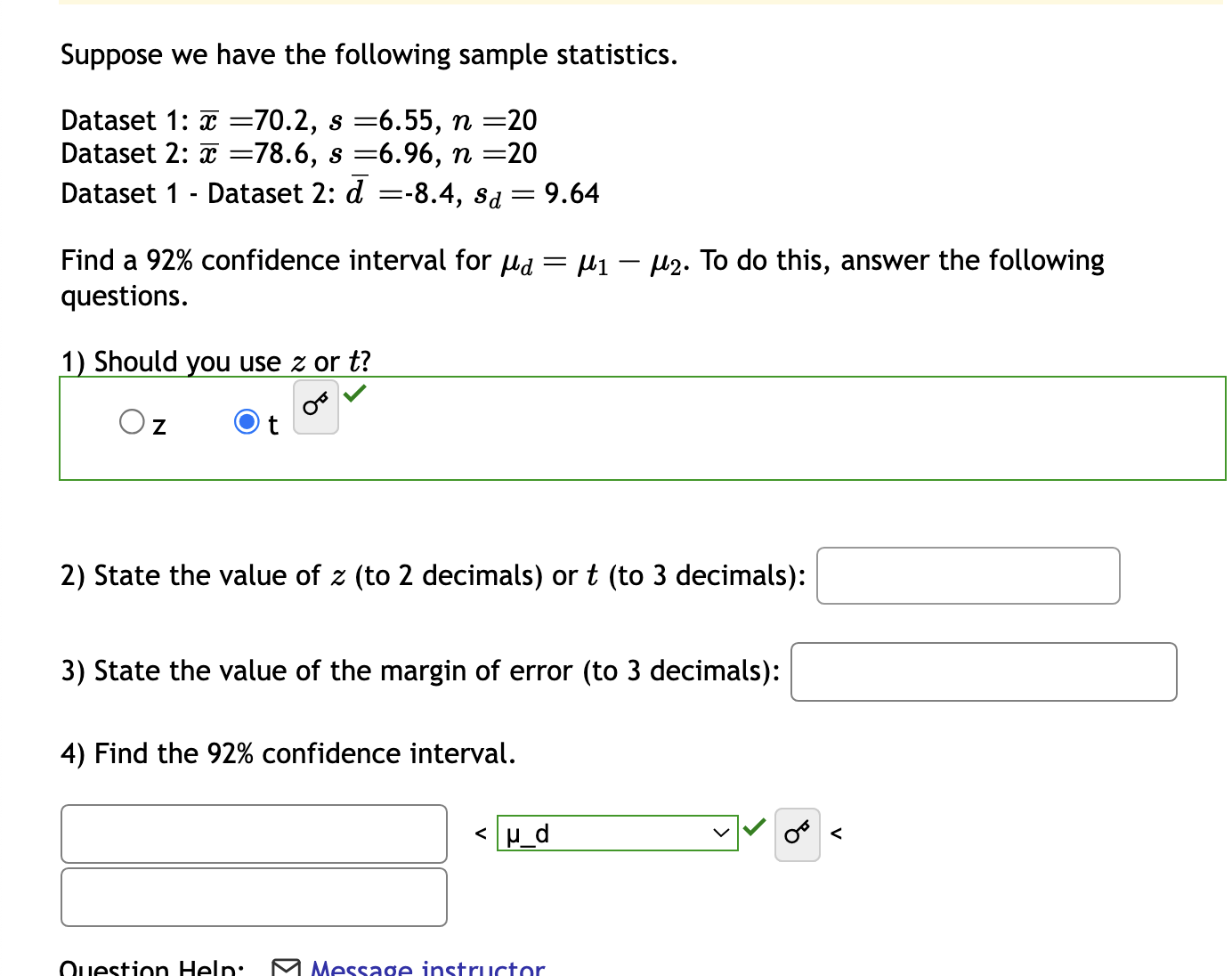 Solved Suppose we have the following sample | Chegg.com