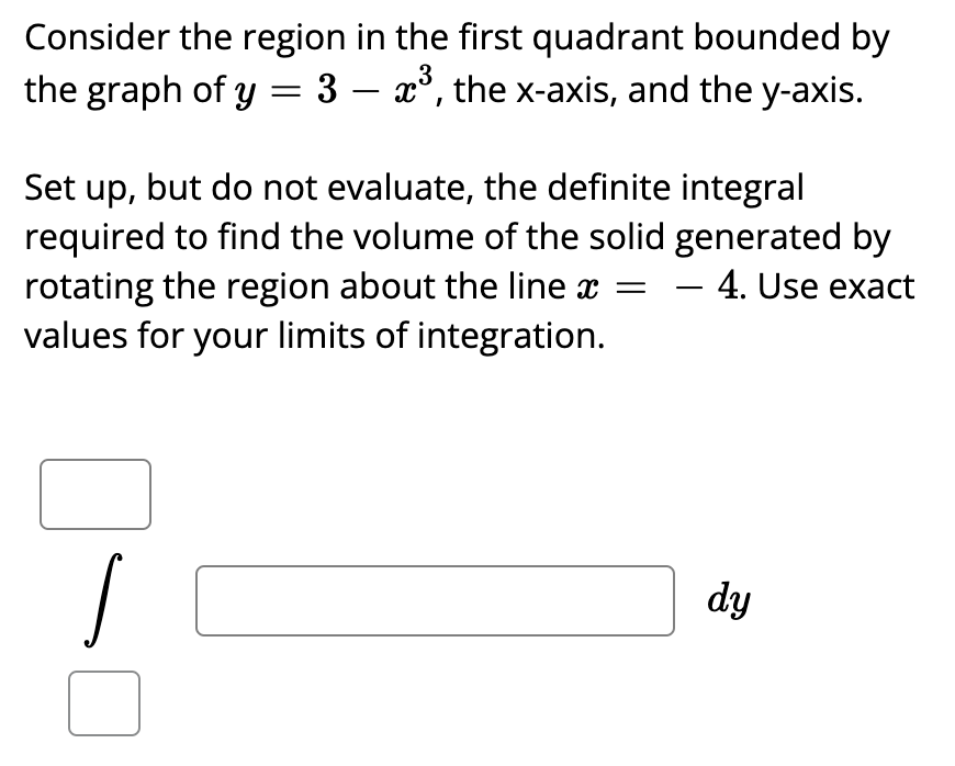 Solved Consider the region in the first quadrant bounded | Chegg.com