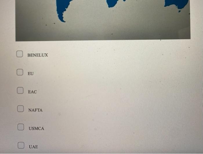 Identify the three core economic areas of the world | Chegg.com