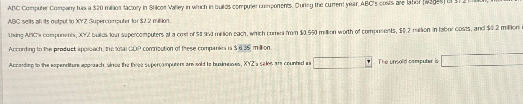 Solved ABC Computer Company has a $20 ﻿million factory in | Chegg.com