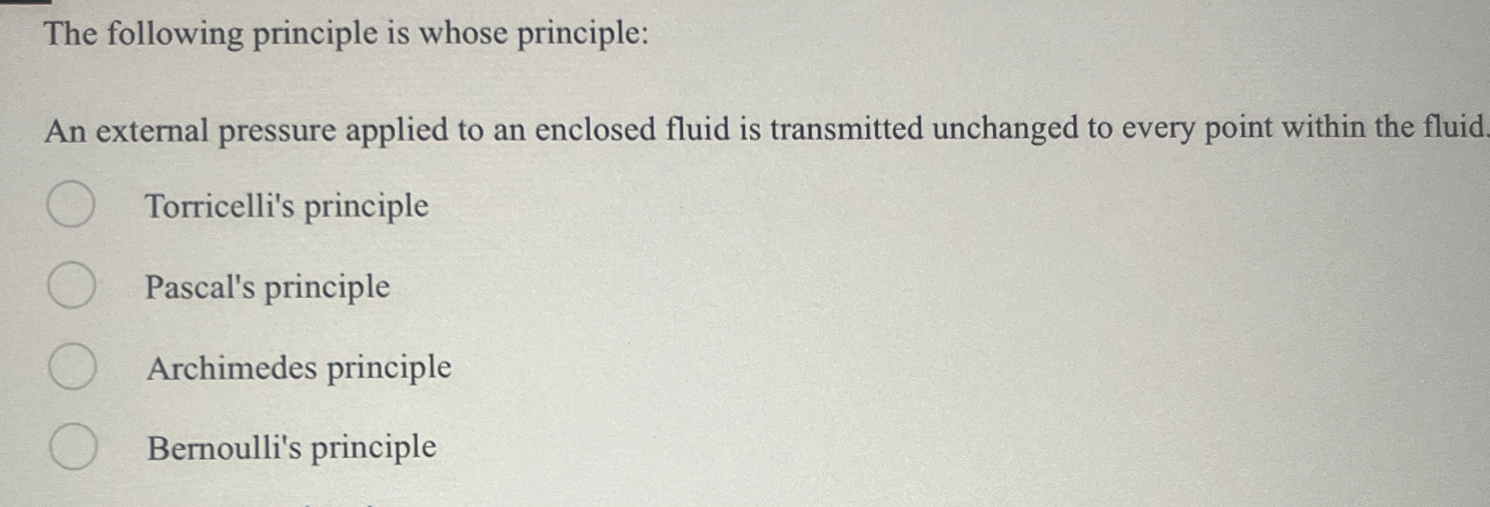 Solved The following principle is whose principle:An | Chegg.com