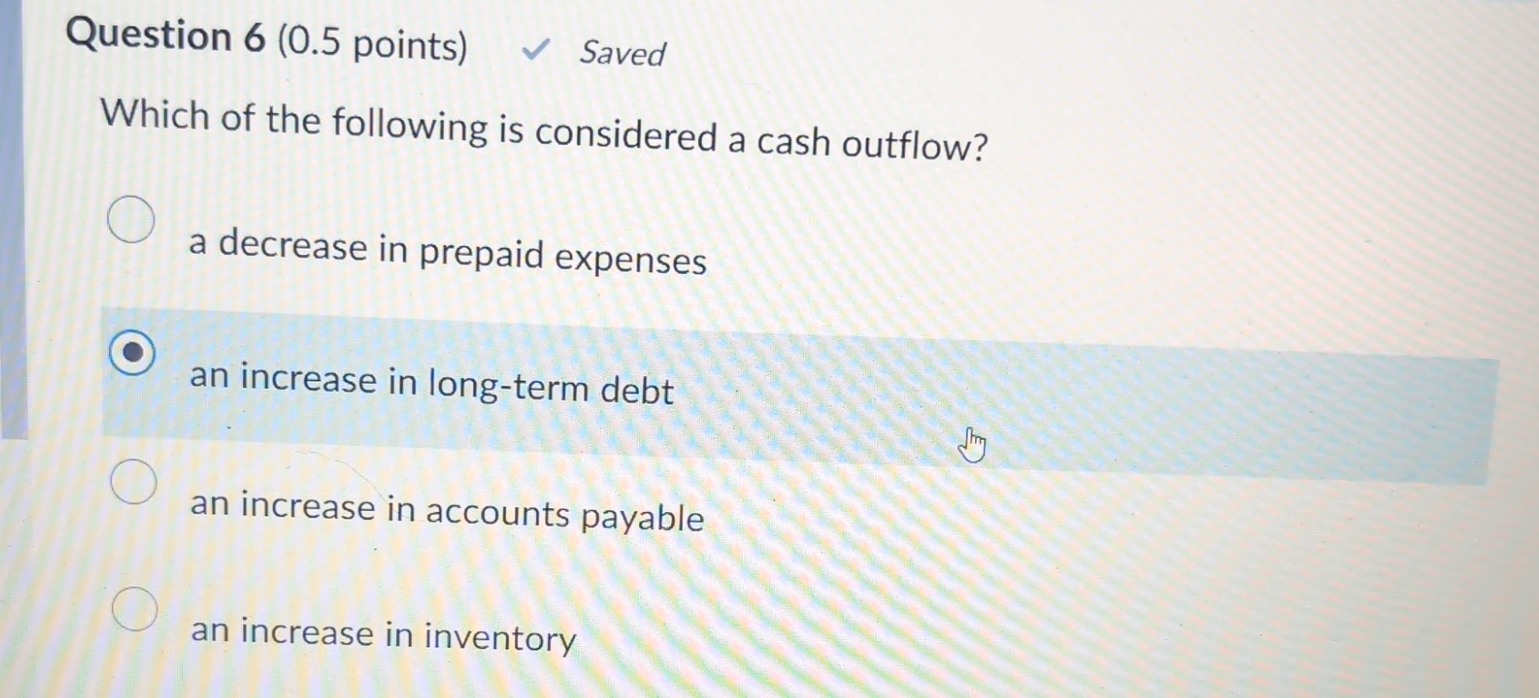 High Quality SOLUTION Question 6 (0.5 ﻿points) ﻿SavedWhich of the | Chegg.com